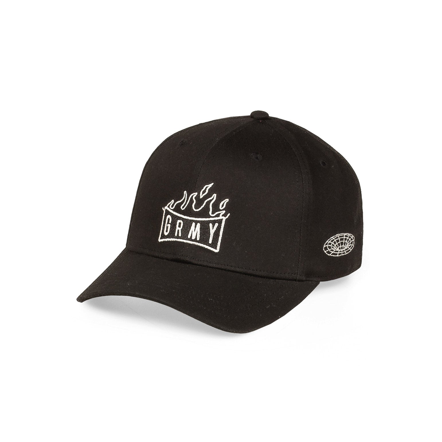 Grimey Back At You Curved Visor Snapback Cap Black. 100% Cotton Grmy ...